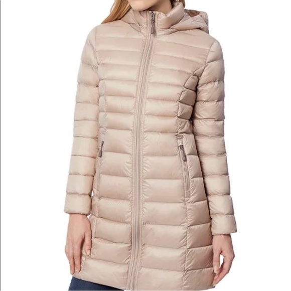 32 Degrees | Jackets & Coats | 32 Degrees Goldcream Packable Hooded Down Puffer Coat Size Large ...